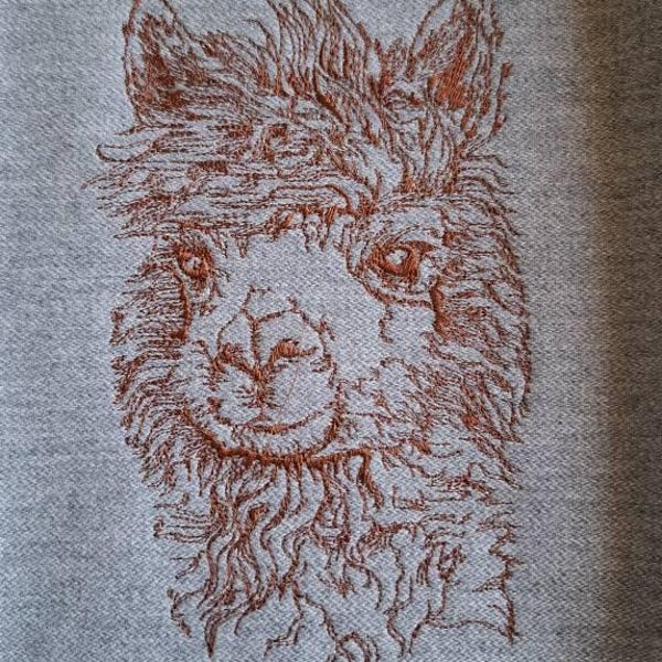 Alpaca Llama Machine Embroidery Design, Farm Animal Instant Download ...