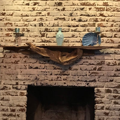 Rhode Island Driftwood Floating Shelf, Handcrafted Atlantic Ocean ...