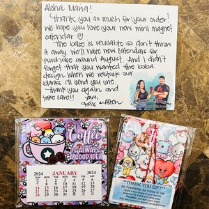 2025 Mini Magnetic Calendars • Kawaii Friends - Etsy