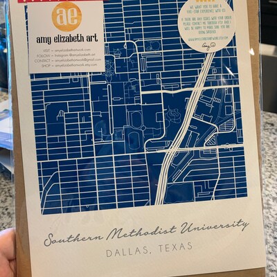 Custom Campus Map, Personalized College Grad Gift - Etsy