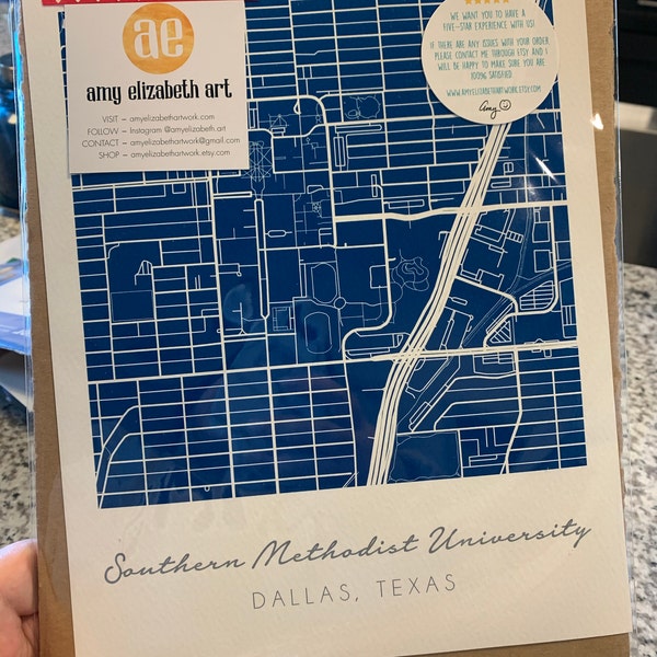 Custom Campus Map, Personalized College Grad Gift - Etsy