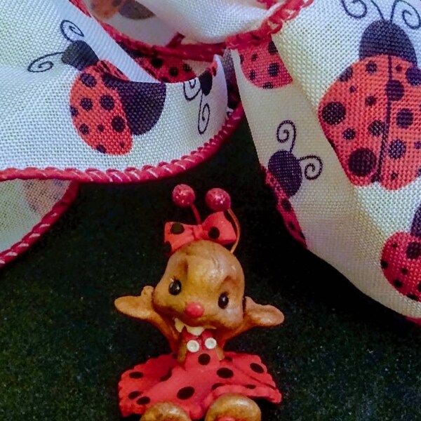 Ant Tiny Tan Ant Polymer Clay Insect Figure Sculpted Bug Figurine OOAK ...