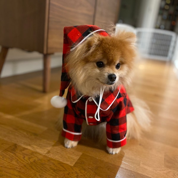Dog Buffalo Plaid Pjs, Tartan Pajamas, Puppy Shirts, Puppy Pjs Shirt ...