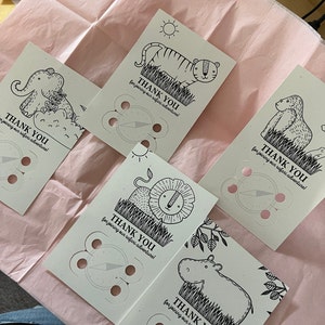 Safari Party Coloring Party Favors 6 Different Animals With - Etsy