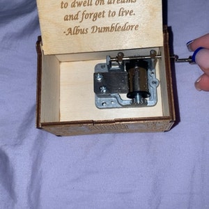 Aromatic Red Cedar Windup Music Box W/velvet Tray la | Etsy