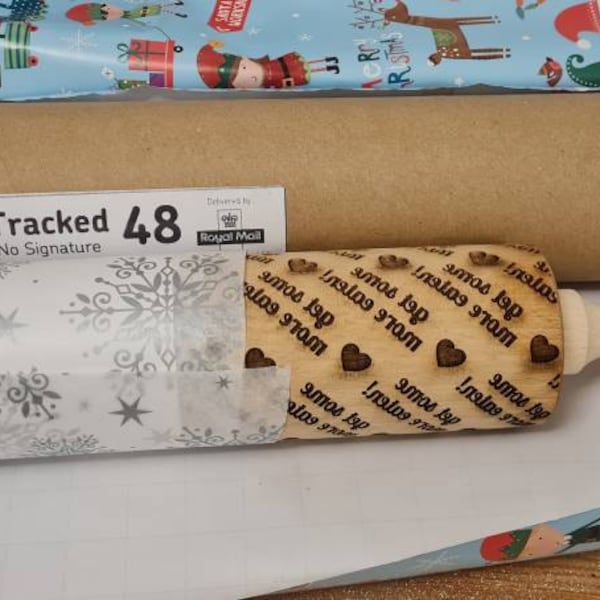 Scandinavian 4 - Birds and Trees Embossing Rolling Pin - Etsy