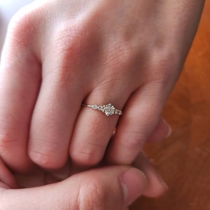 Unique Antique Style Victorian Wedding Rings Set Dainty - Etsy