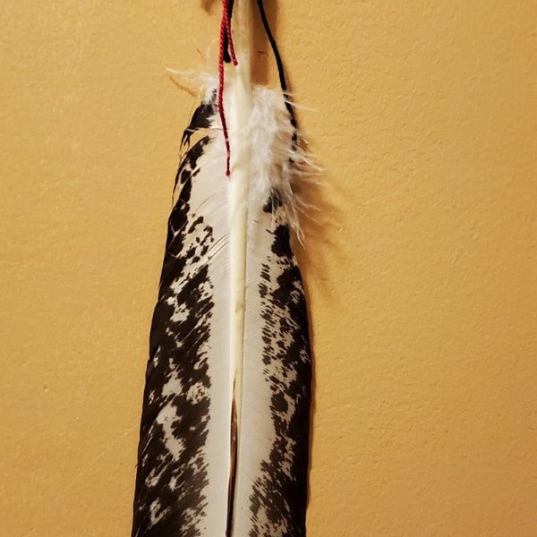 Native American Hair Tie Regalia Hand Painted Replicated Immature Bald ...