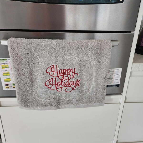 Happy Holidays Embroidery Design - Digital Machine Embroidery Design ...