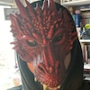 Halloween Red Dragon Head Fancy Dress Cosplay Masquerade 3D Costume ...