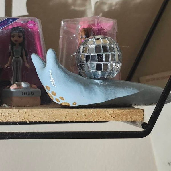 Handmade Disco Ball Snail Figurine: Hand-sculpted and Painted - Etsy