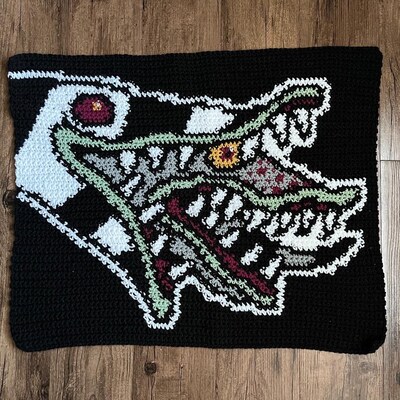 Beetlejuice Sandworm Tapestry Crochet Pattern / Wall Hanging / Home ...