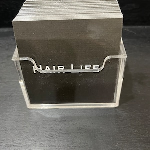 Set of 3 Square Business Card Holder business Card Display Office Desk ...