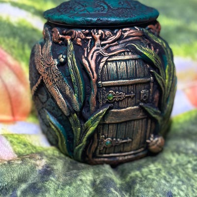 Dragon Urn, Memorial Pet Urn, Small Keepsake Jar for Human Ashes ...