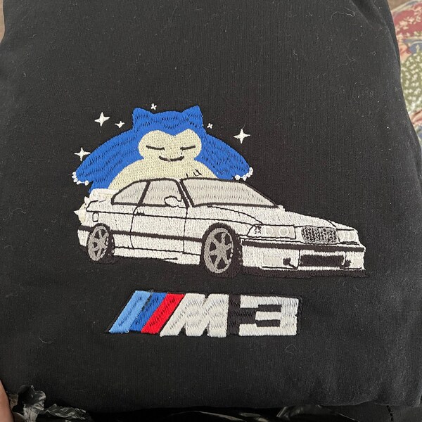 BMW E30 Embroidered Hoodie, E30 Emblem Sweatshirt, Unique Hand ...