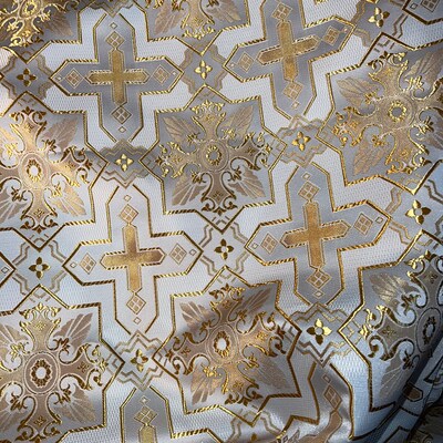 Byzantine Pattern Fabric, Liturgical All Colors, Vestment Fabric ...