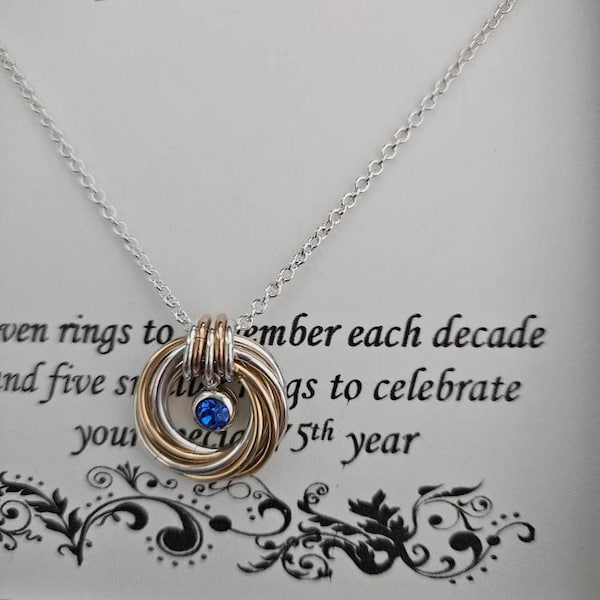 60th Birthday Gifts for Women, Six Rings Necklace, 60th Birthday ...