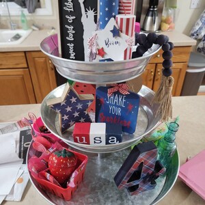 Black and White Farmhouse Tiered Tray Decor Set//farmhouse Decor// Rae ...