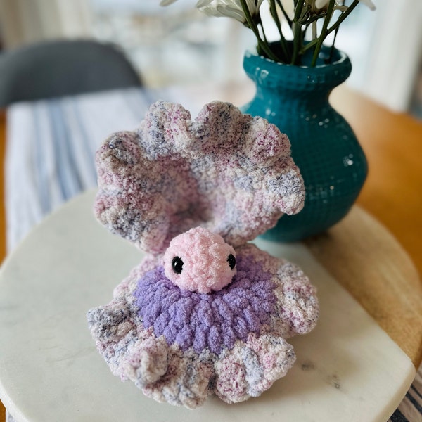 Pearl the Oyster — CROCHET PATTERN ONLY, Crochet Oyster Pattern ...