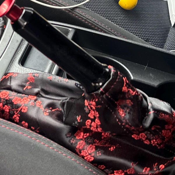 Red and Black Sakura Cherry Blossom Shift Boot OR E-brake Boot| Choice ...