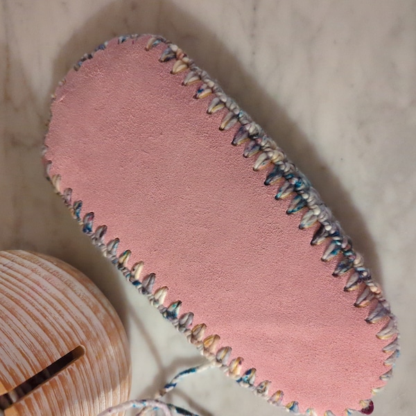 DIY Suede Slipper Soles With Sheep Shearling: Precut for Crochet/knit ...