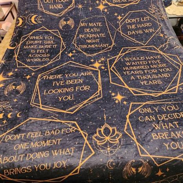 Officially Licensed ACOTAR Reading Blanket- Super Soft Perfect for Your ...
