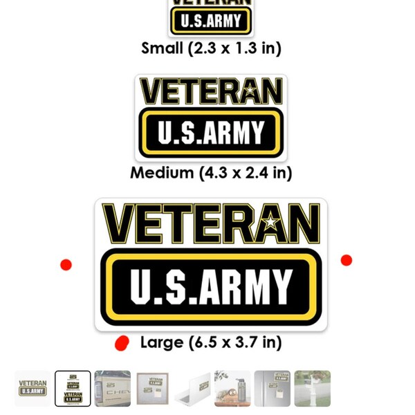 US Army Veteran - Vinyl Sticker or Magnet - Indoor or Outdoor - Etsy