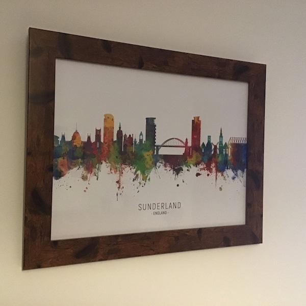 Sunderland Skyline England, Cityscape Painting Art Print Poster CX ...