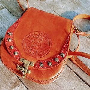 Medieval Crossbody Bag Leather Pattern PDF Belt Bag Digital - Etsy