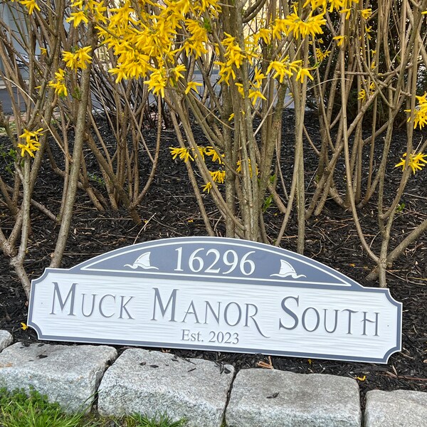 Personalized Custom PVC Sign for Your Beach Home Coastal Retreat ...