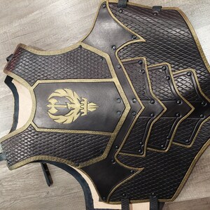 Leather Armor Deluxe Juggernaut Chest Back and Shoulders - Etsy