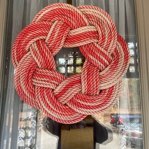 Summer Wreath Upcycled Lobster Rope Wreath Door Decoration | Etsy