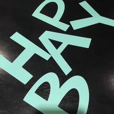 Happy Birthday Letters in Cuttin up Short Stack Font 13 - Etsy