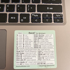 Excel for Windows PC Cheat Sheet Reference Guide Shortcut No-residue ...