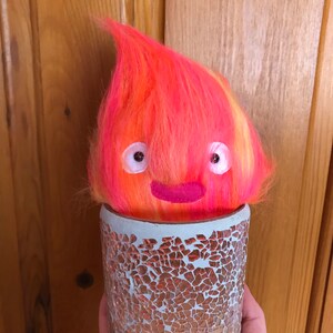 Large blue Howl's heart calcifer plushie | Etsy