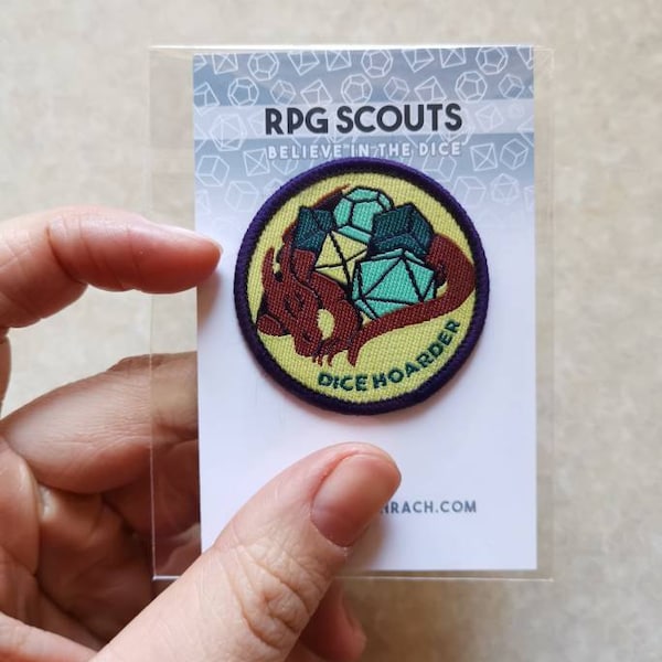 RPG Scouts: Dice Hoarder Patch - Etsy