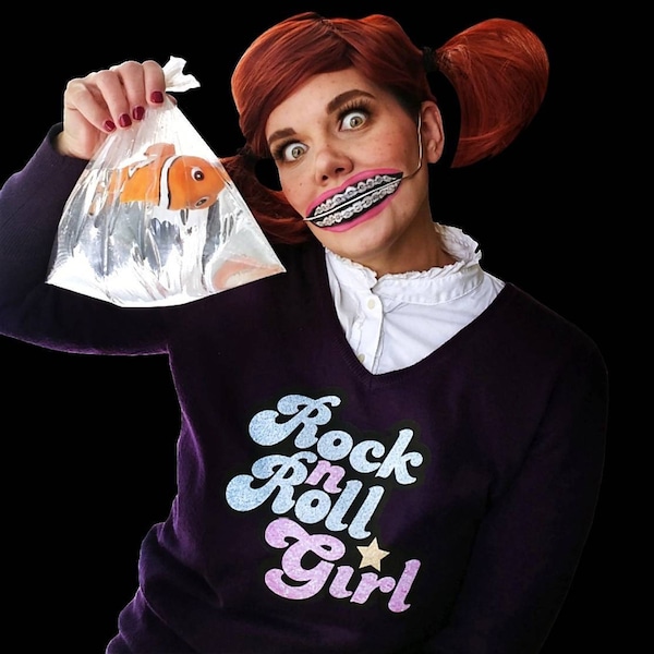 Rock N' Roll Girl Iron-on: for Colored/dark Fabric (darla’s Decal ...