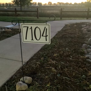 Hanging Address Sign, Perfect for Mailbox, Light Post, or Garden Flag ...