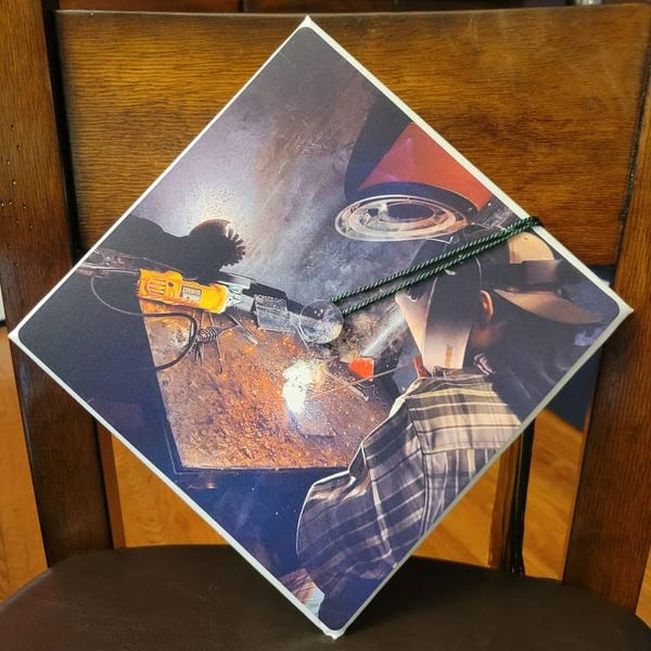 Graduation Cap Topper Custom Design Decorated Texas Tech - Printed ...