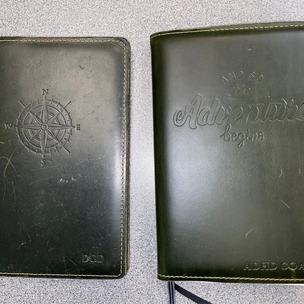 Large Leather Journal, Personalized Full Grain Leather Journal 6x8 ...