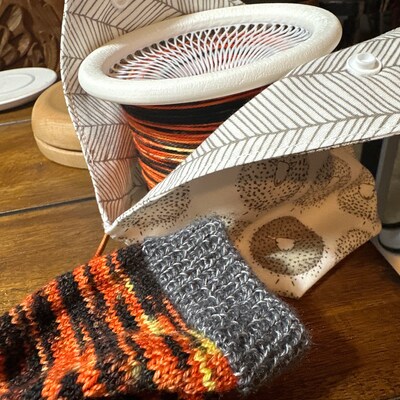 Yarn Keeper Bento Style Fabric Yarn Bowl Yarn Ball Print - Etsy