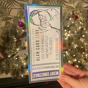 Personalised Foiled Golden Ticket Custom Event Ticket - Etsy