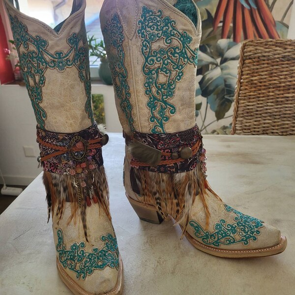 Girls Cowgirl Boot Cuffs, Unique Shoe Accessories for Kids, Children's ...