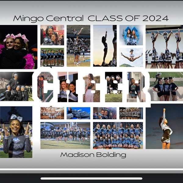 SOCCER Ball Photo COLLAGE Canva Template Sports Design Football Team ...