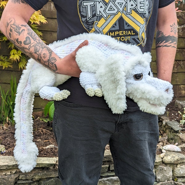 Amigurumi Crochet Pattern for Falkor Inspired Luck Dragon. Instruction ...