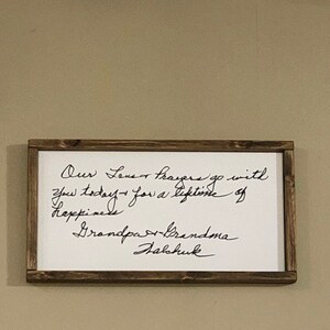 Handwritten Sign Custom Handwriting Handwritten Gift - Etsy
