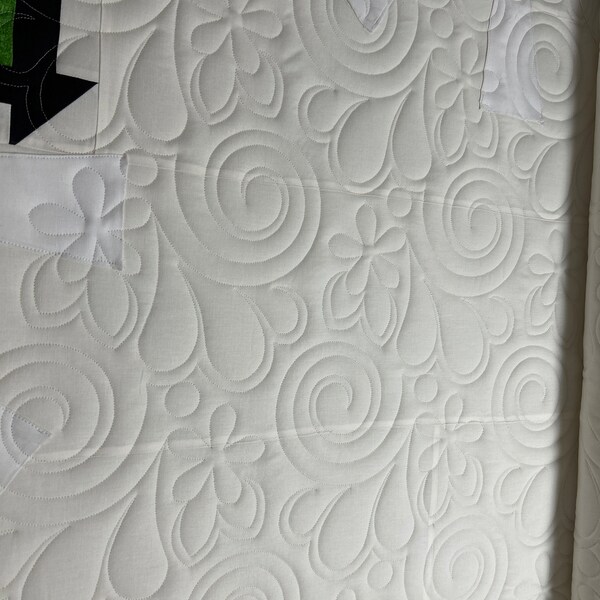 Sploosh - Digital Longarm Pantograph | Fun Swirl Teardrop Quilting Design | Seamless E2E Pattern ...