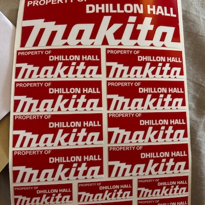 9x Personalised Tool / Toolbox Decal Stickers, High Quality Vinyl ...