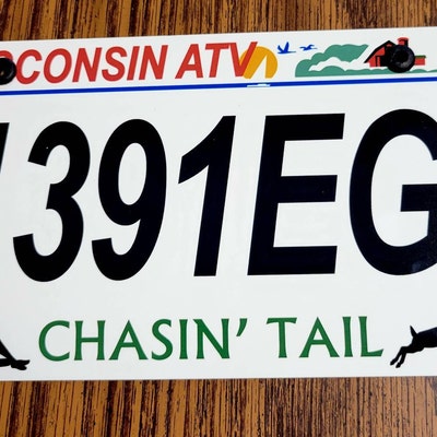 Wisconsin UTV License Plate FREE SHIPPING wisconsin - Etsy