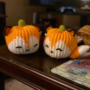 CROCHET PATTERN X Crochet Fox Pumpkin, English Written Pattern, PDF ...